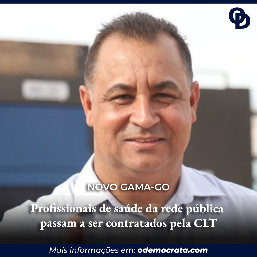 Profissionais de saúde da rede pública de Novo Gama (GO) passam a ser ...